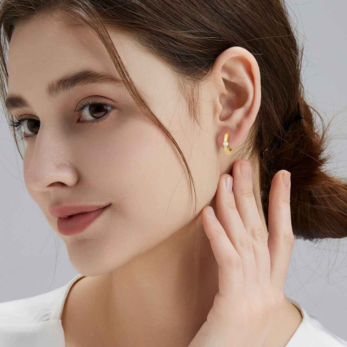 925 sterling silver plated 14k gold/white gold butterfly hoop earrings – krkc&co