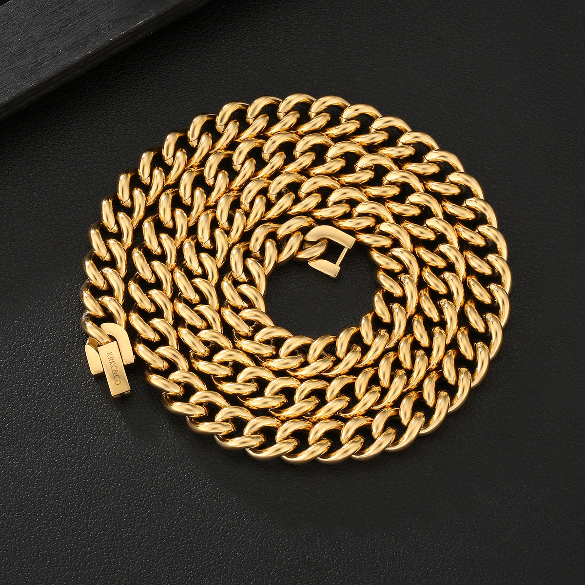 KRKC&CO 9mm Miami Cuban Link Chain in 18K Gold/ White Gold KRKC – krkc&co