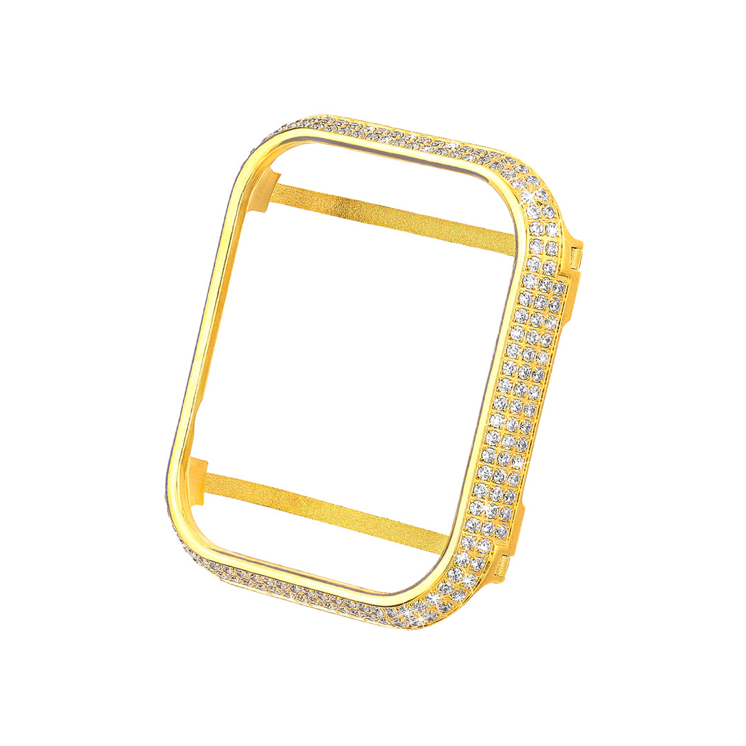 Iced Apple Watch Cover for Apple Watch Series 5/4 14K Gold Plated-krkc ...
